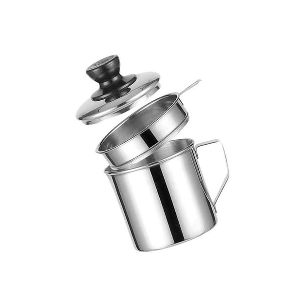 Stainless Steel Cooking Oil Storage Can Container Cooking Oil Strainer ...