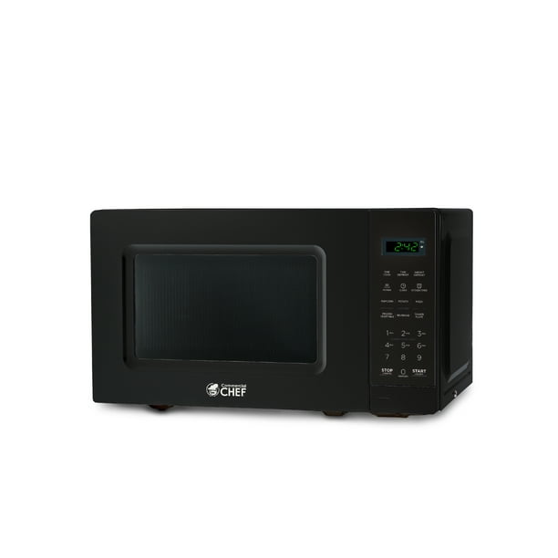 COMMERCIAL CHEF 0.7 cu. ft. Countertop Microwave Oven, Black - Walmart.com