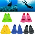 1 Pair Profession Silicone Diving Fins Comfortable Snorkeling Swimming ...
