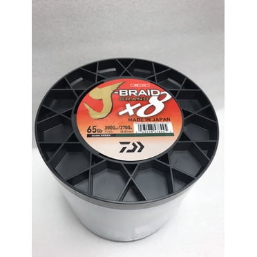 Daiwa J-BRAID x8 Braided Fishing Line (CHARTREUSE) 10lb, 1650yd/1500M ...