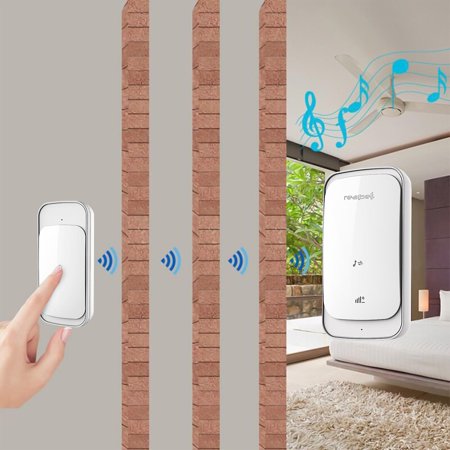 Wireless Doorbell Waterproof Mini House Door Bell Kit 900ft Range With ...