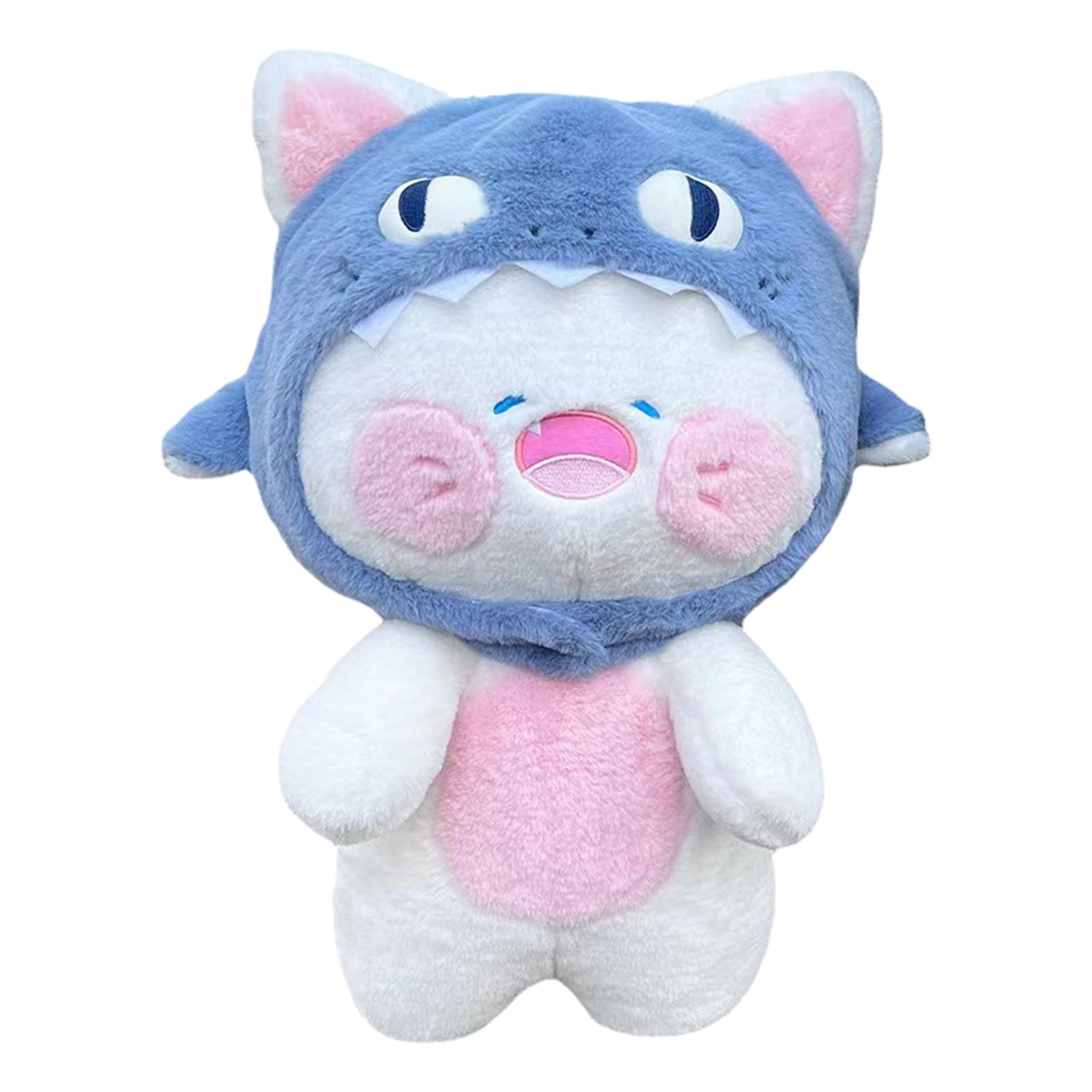 Shark Cat Plush Doll Soft 2-in-1 Plush Toy Stuffed Animal Plushie ...