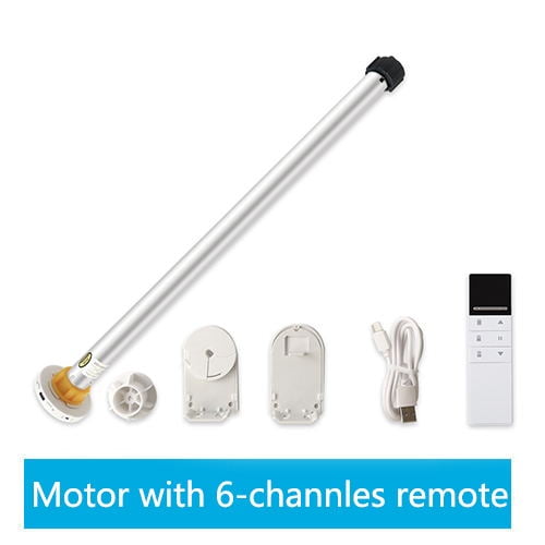 Zemismart Zigbee Tubular Roller Shade Motor, with 6 Way Remote Control ...