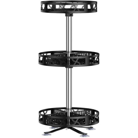 3-Layered Kitchen Spice Racks 360° Rotating Seasoning Storage Rack ...