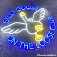 Glowneon Silly Goose On The Loose Club Neon Sign, Goose LED Sign ...