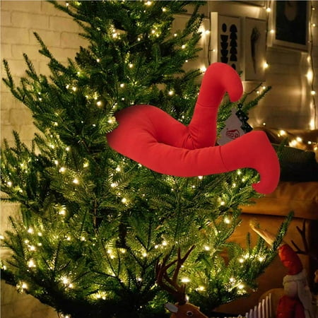 pitrice Santa Claus Legs Christmas Tree Pendant Christmas Gift Plush ...