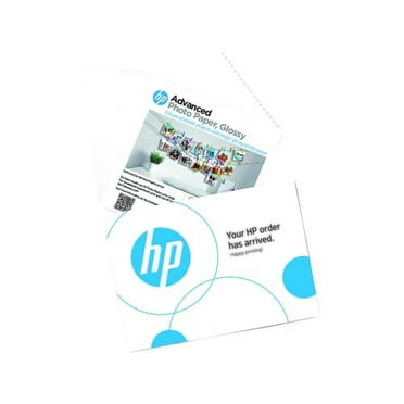 HP Advanced Photo Paper, Glossy, 65 lb, 4 x 12 in. (101 x 305 mm), 10 ...