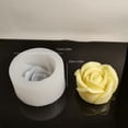 1pc Rose Shape Silicone Mold for Candles, Scented Plaster, Car ...