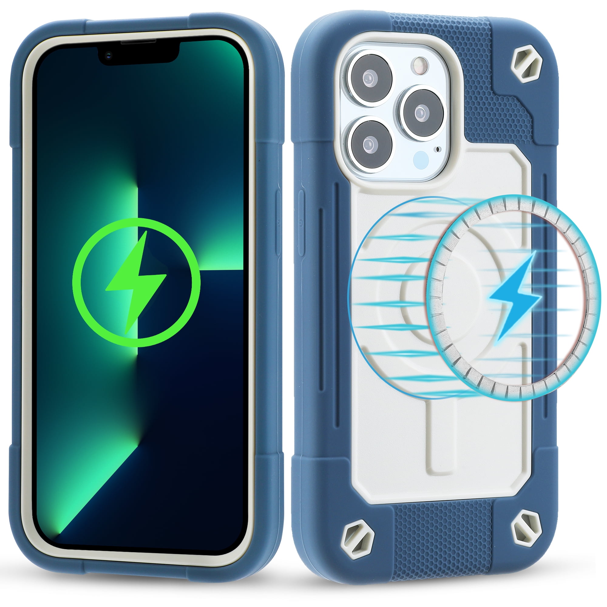 SaniMore for iPhone 13 Pro Magnetic Case Support Wireless Charging ...