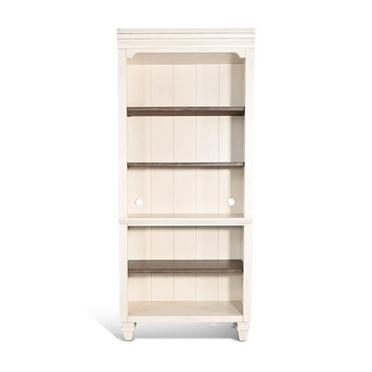 Sunny Designs Logan Arched Bookcase in White Color - Walmart.com