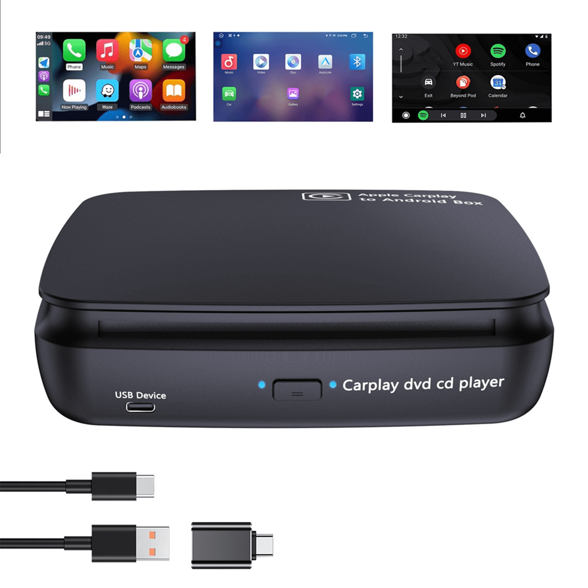 Click here for Unbranded Car Cd Dvd Player Portable Cd Player Mus... prices