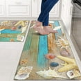 Nautical Kitchen Rugs Set, Beach Starfish Kitchen Mats Cushioned Anti ...
