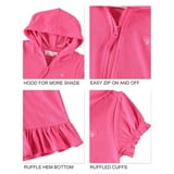 Pink Lemonade Girls Hooded Terry Swim Cover Up, Absorbent, Zipper, UV ...