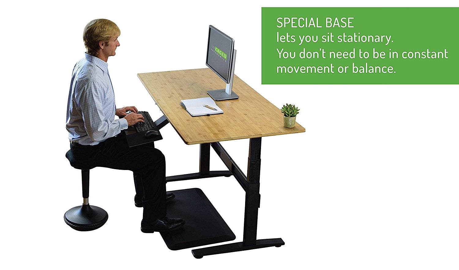 Buy Uncaged Ergonomics WOBBLE STOOL 2, Tall Adjustable Height Active ...