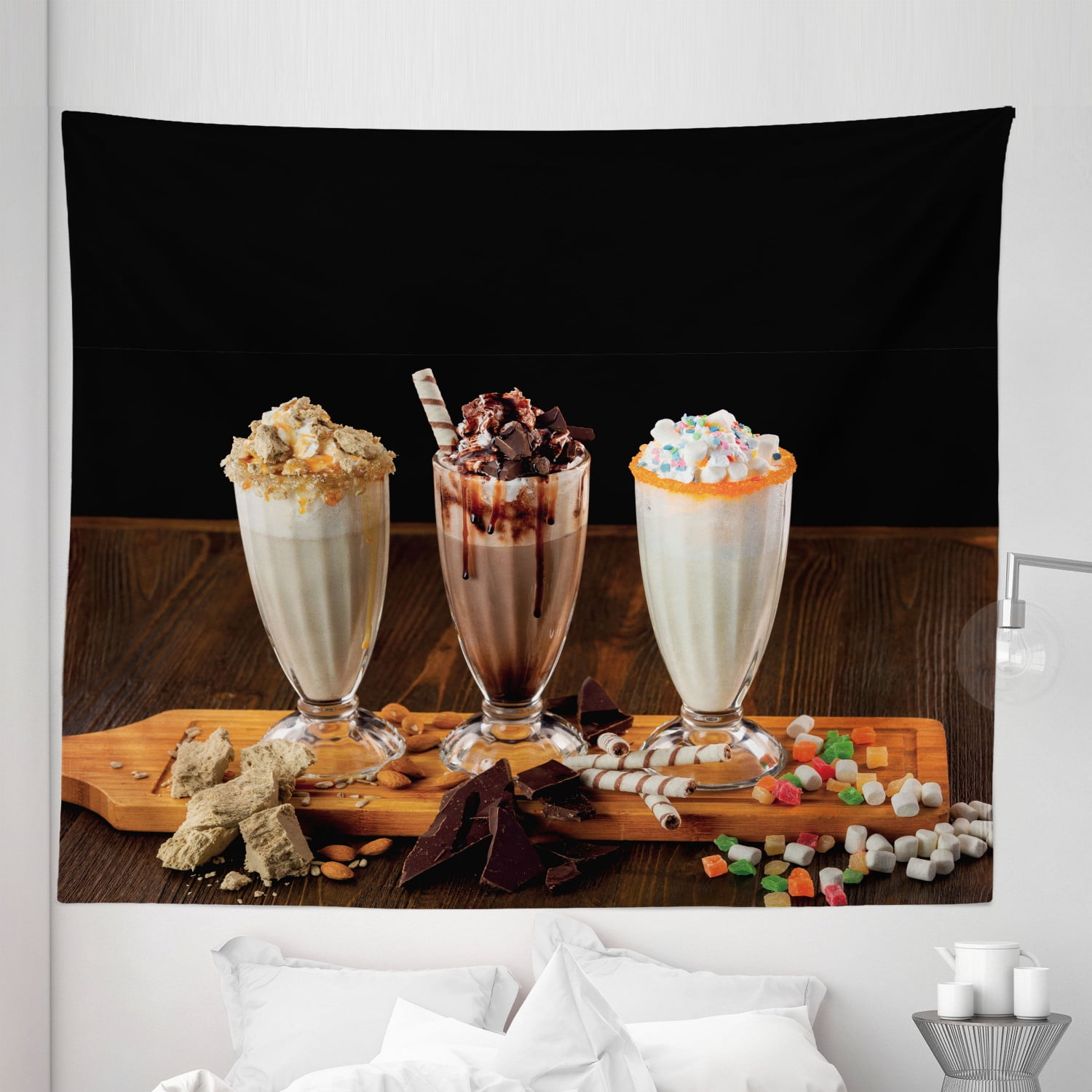 Food Tapestry, Flavored Milkshakes with Chocolate Marshmallow Halva and ...