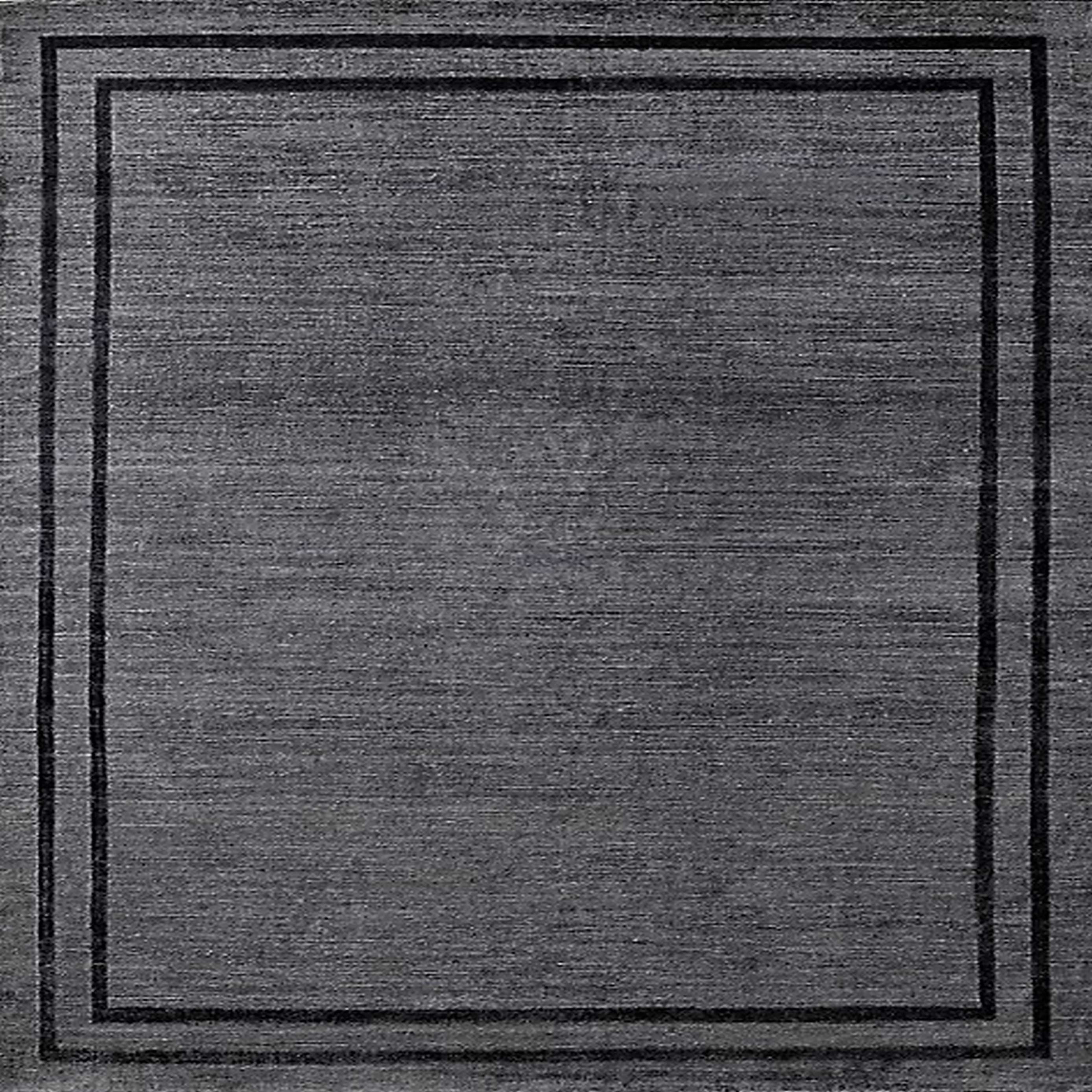 Ahgly Company Indoor Square Mid-Century Modern Silver Gray Oriental ...