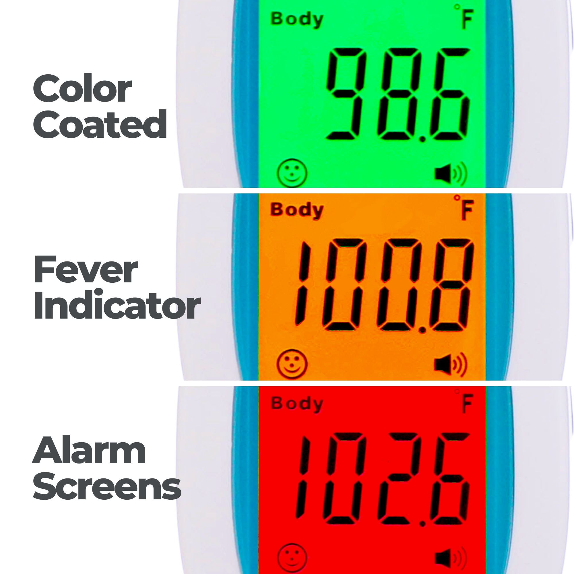 Buy MOBI Non-Contact Forehead Thermometer with Fever Indicators and ...