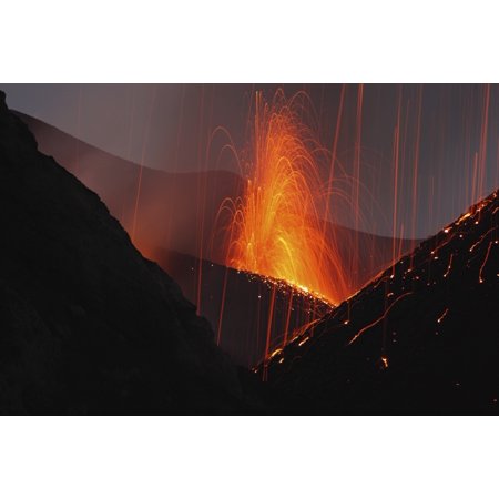 May 10, 2009 - Stromboli eruption, Aeolian Islands, north of Sicily ...