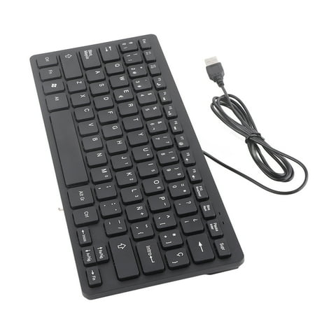 Wired Mini Portable Spanish Keyboard USB Interface for Desktop Computer ...