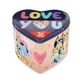 Bluey Heart Shaped Licensed Tin Mailbox for Kids - Valentine Metal Box ...