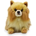 Realistic Pomeranian Dog Stuffed Animal Plush Toy, Lifelike Animal ...