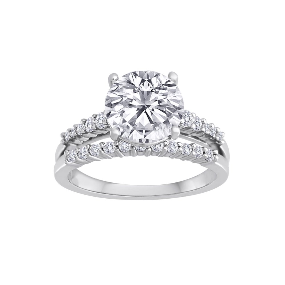 Swarovski - Pure Perfection Certified Bridal Ring with Brilliant Center ...