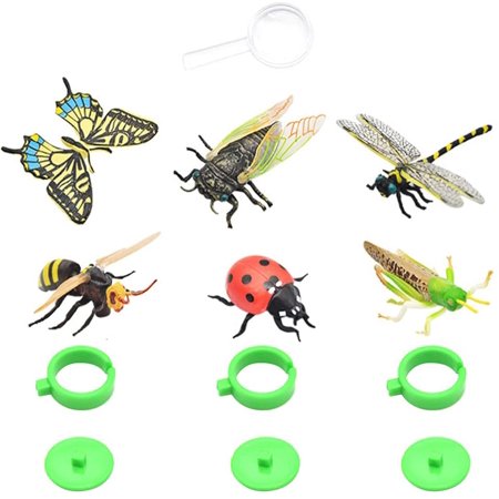 HTCM Animal Insect Figures Toy Fake Bugs Mini Insects Toys Science ...