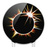Acrylic Total Solar Eclipse Painted Cake Topper Party Decoration for ...