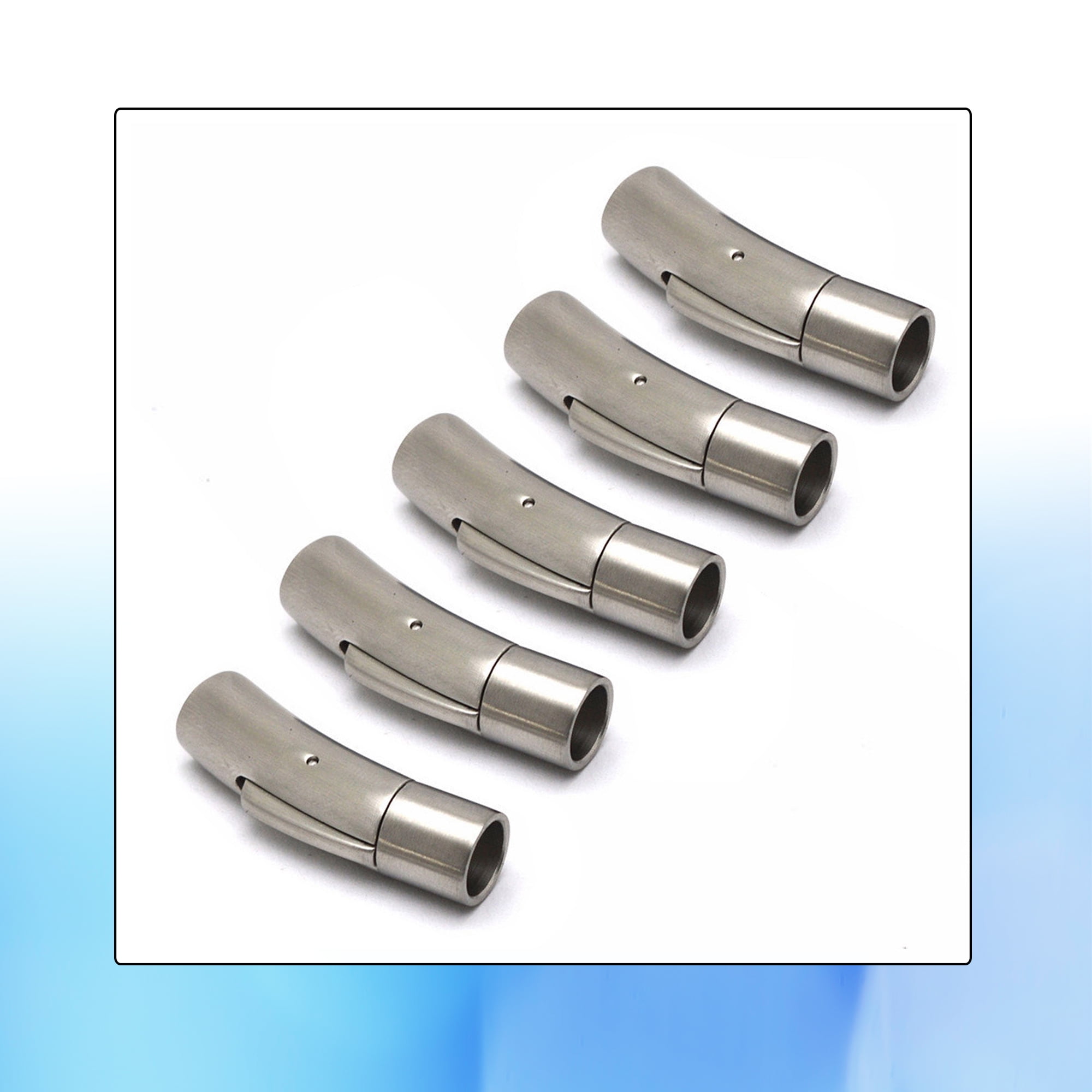 6mm Hole Curved Integral Clasp - Stainless Steel Push-lock Connector ...