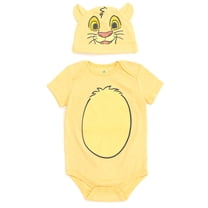 Disney Lion King Simba Cosplay Bodysuit and Hat Set Newborn to Infant ...
