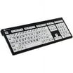 LogicKeyboard XL Print Advance - Keyboard - USB - US - white on black ...