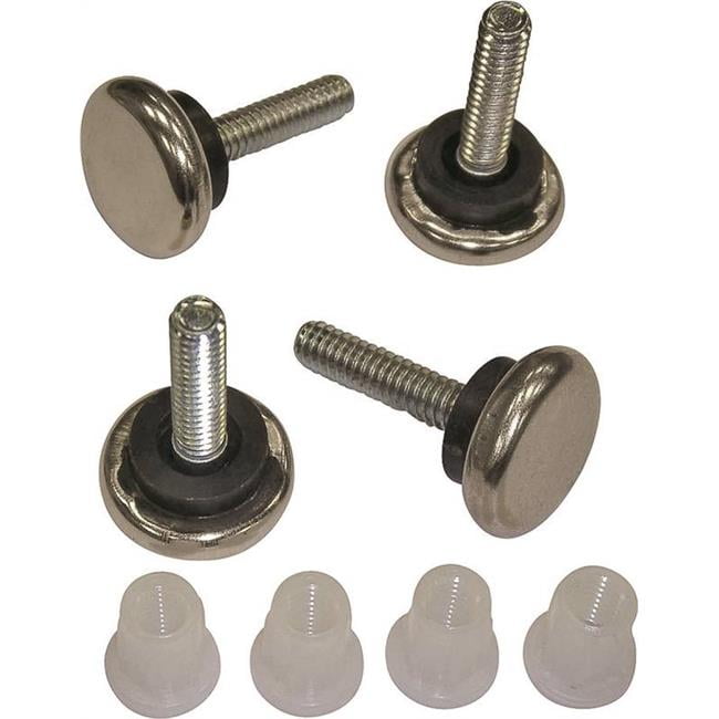 0.8 in. Cushioned Threaded Stem Furniture Slide Glide, Metal - Walmart ...