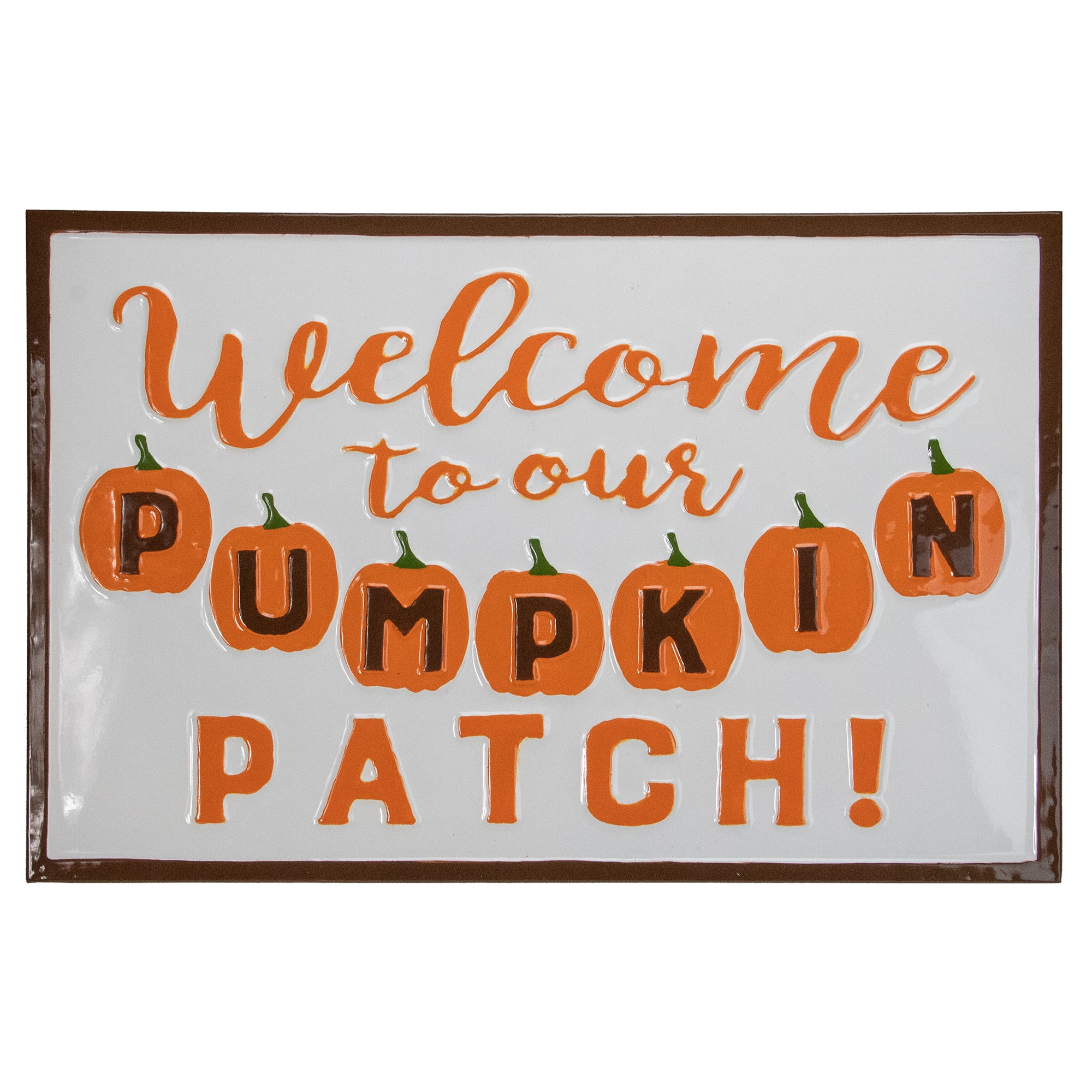 Northlight Welcome To Our Pumpkin Patch Metal Sign - Walmart.com