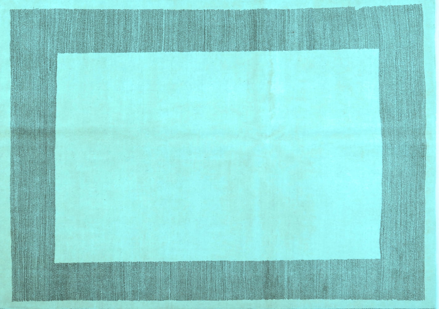 Ahgly Company Indoor Rectangle Solid Light Blue Modern Area Rugs, 2' x ...