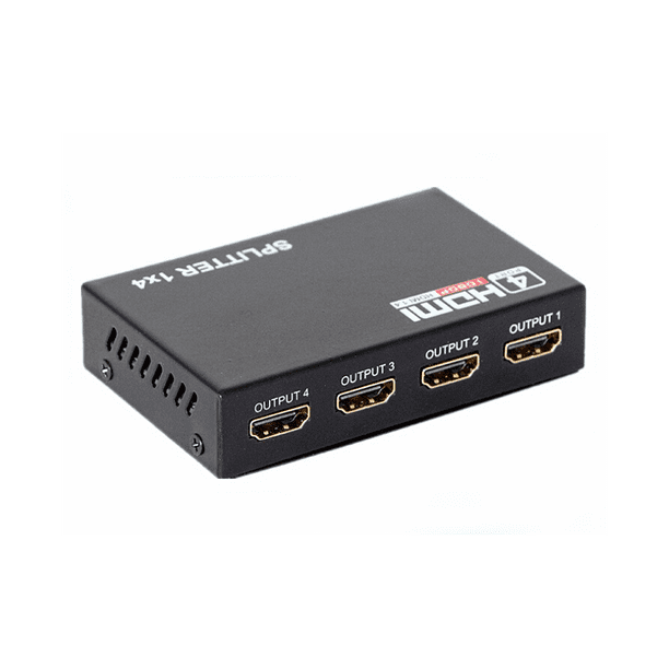 HDMI Splitter 1X4 4 Port Hub Repeater Amplifier 3D 1080p 4K x 2K 1 in 4 ...
