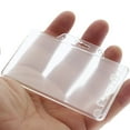 Specialist ID Heavy Duty Horizontal Badge Holder 86x54mm Clear Plastic ...