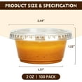2 oz 500 pack Jello Cups with Lids, Disposable Souffle Cups with Lids ...