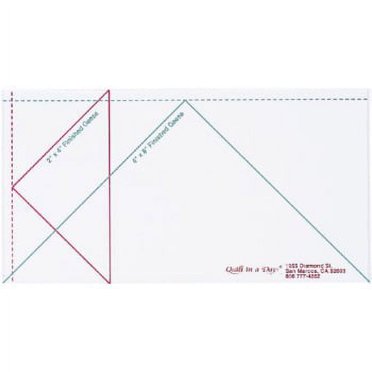 Quilt In A Day Triangle Square Up Ruler-4-1/2"X4-1/2" - Walmart.com
