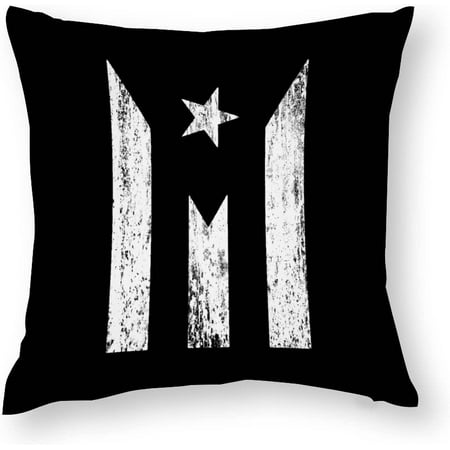 Puerto Rico Flag Pillow Case Polyester Square Cushion Covers for Home ...