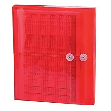 Smead Poly Three-Ring Envelope, 1-1/4" Expansion, Flap with hook-and ...