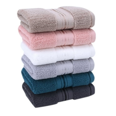 "Soft Large Set: 7-Pack 27""x52"" 100% Cotton Extra-absorbent Bath ...