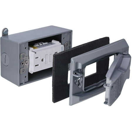 Tamper Resistant/Weather Resistant Self Test GFCI Silver Receptacle Kit ...