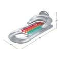 Bluescape Inflatable Pool Float for Adults, Silver, Comfortable Lounge ...