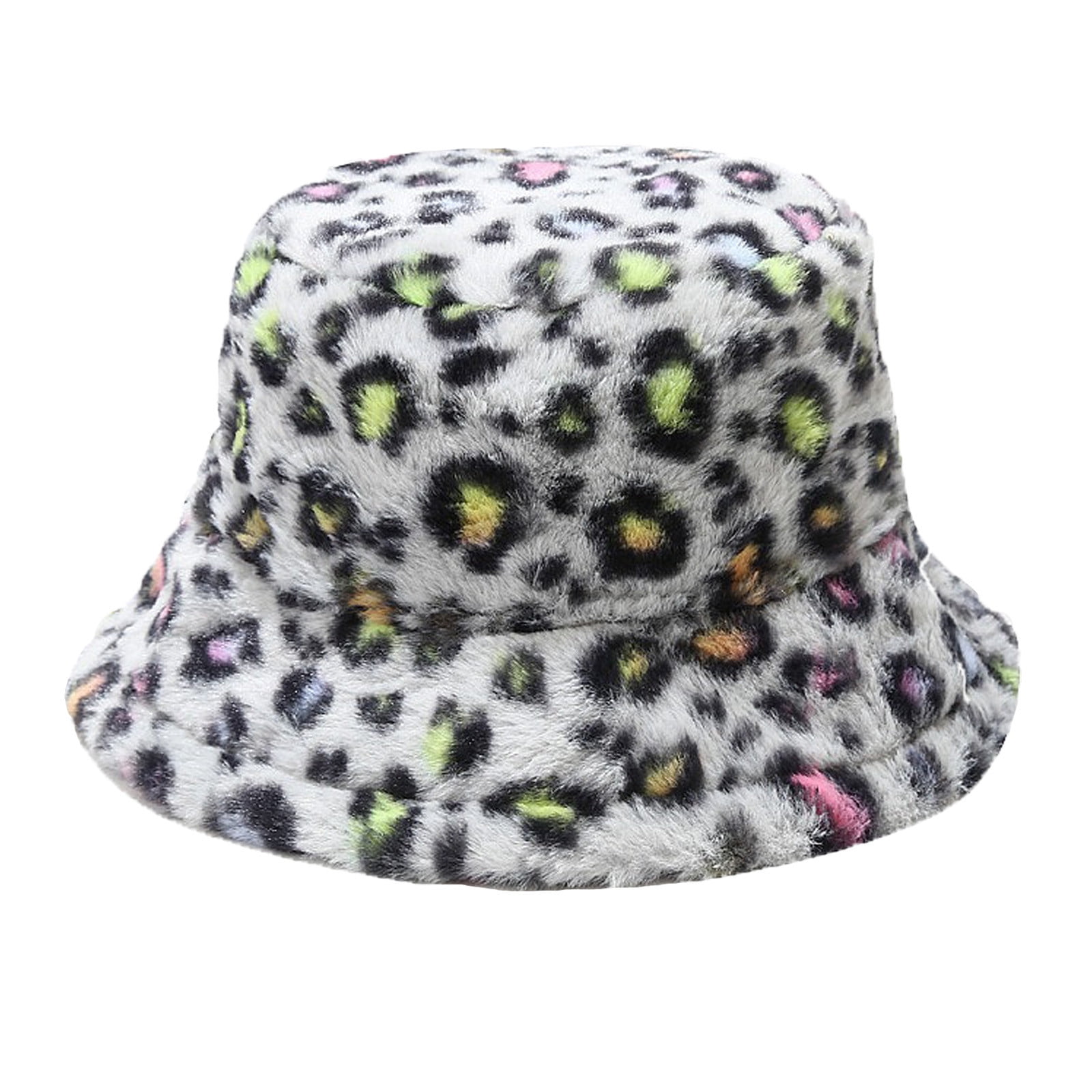 Aoochasliy Hats and Gloves Clearance Women's Trendy Leopard Print Basin ...