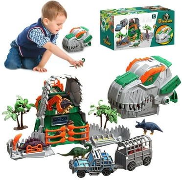 Kid Connection Dino Hauler Playset, 16 Pieces, Dinosaur Truck, Age 3 ...