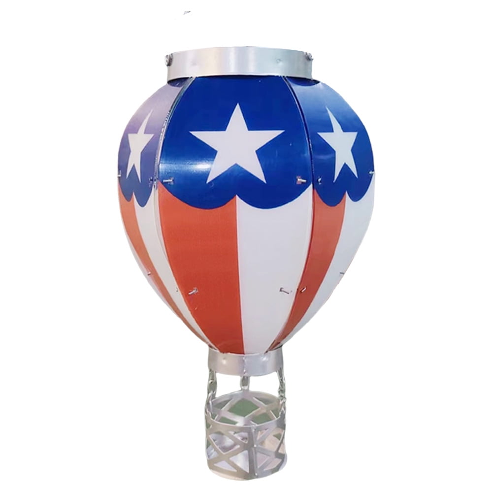 Linterna Globo Aerostático Con Solar Acrílica para Jardín Interior Y ...