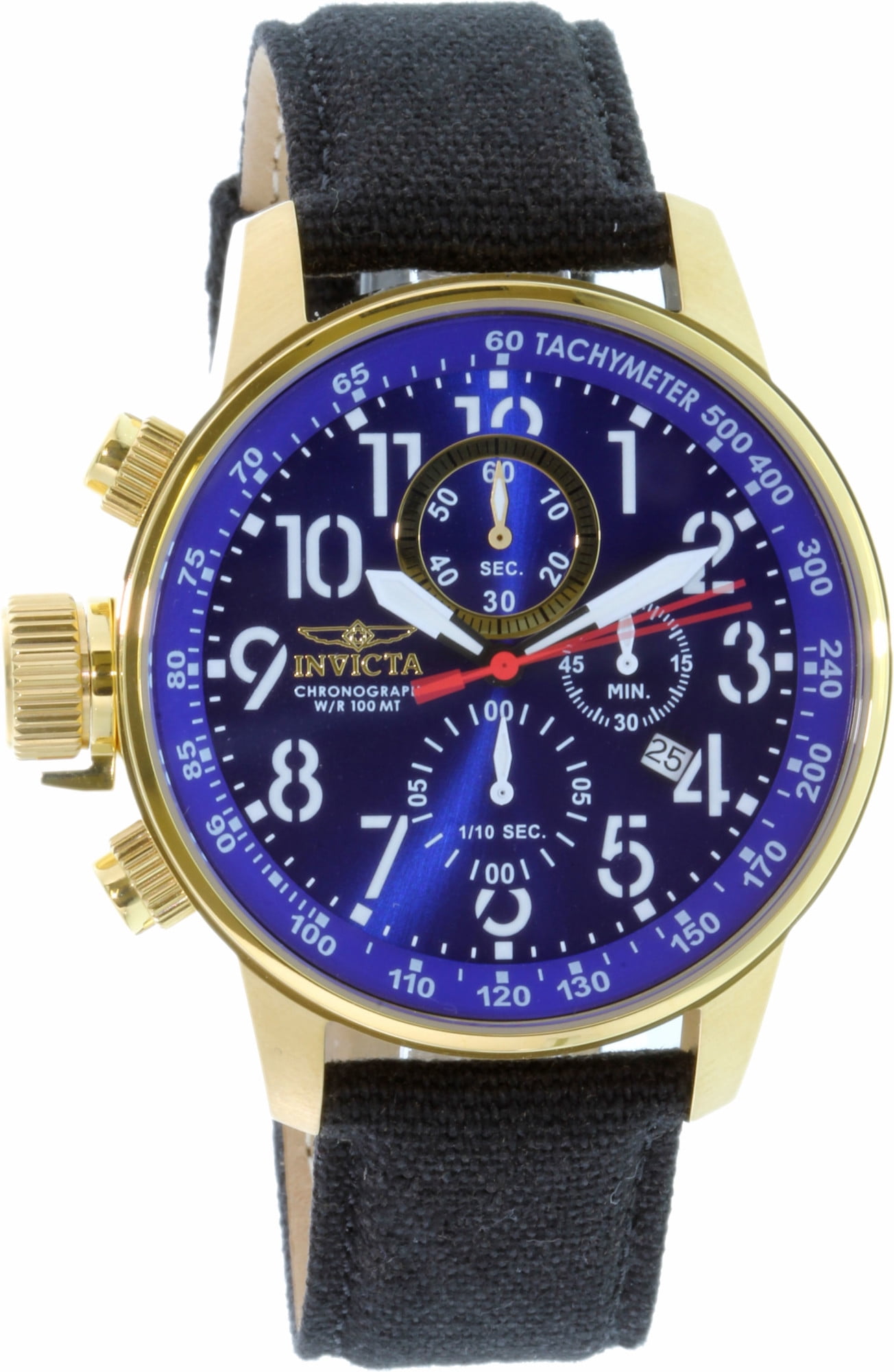 Invicta Men's I-Force 1516 Gold Cloth Japanese Quartz Fashion Watch ...