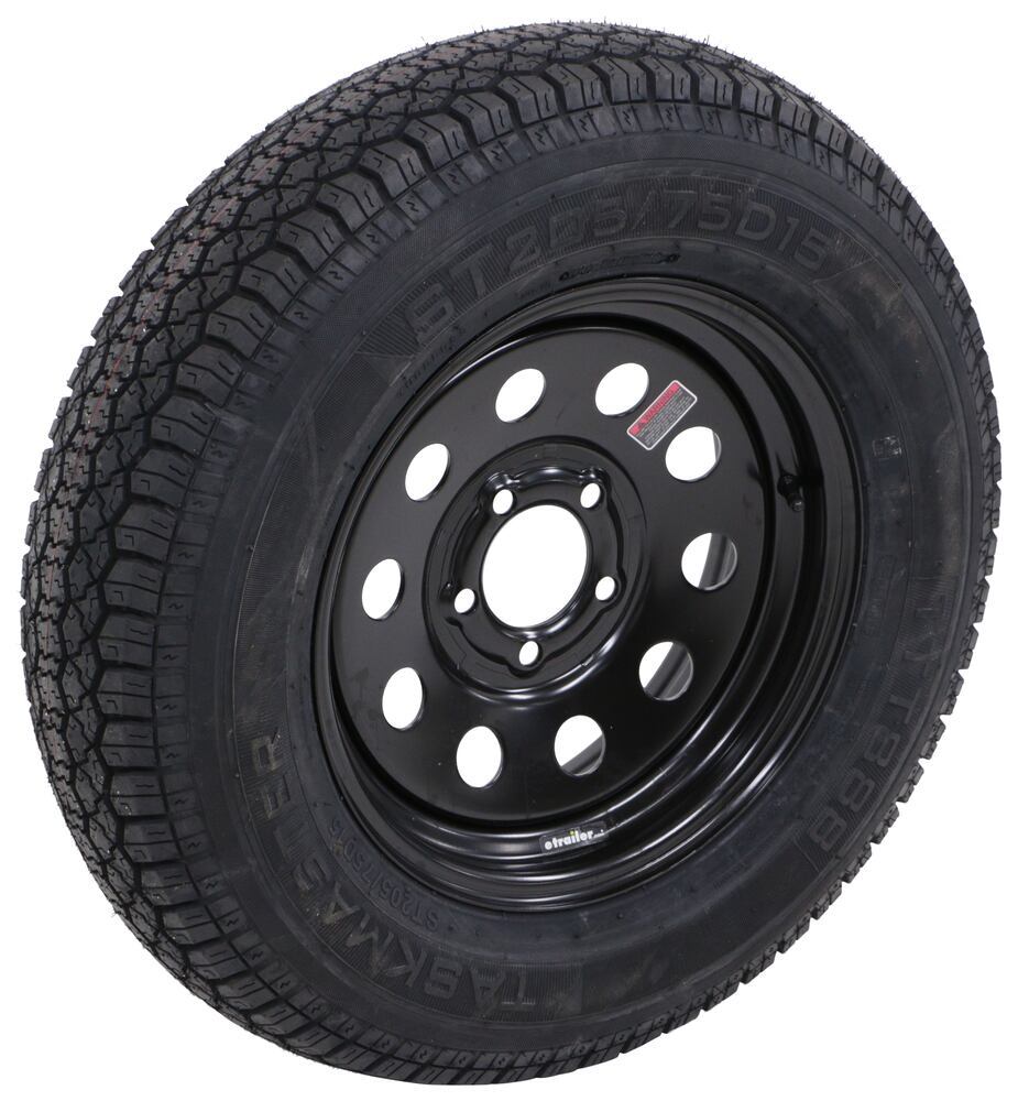 225 75R15 Trailer Tire Wheel Assembly 15x6 6x5 5 Black Wheel 225 75R15 Trailer Tire Wheel Assembly 15x6 6x5 5 Black Wheel