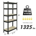 Free Shipping! Buxwellbang 5 Tier Adjustable Metal Storage Shelves for ...