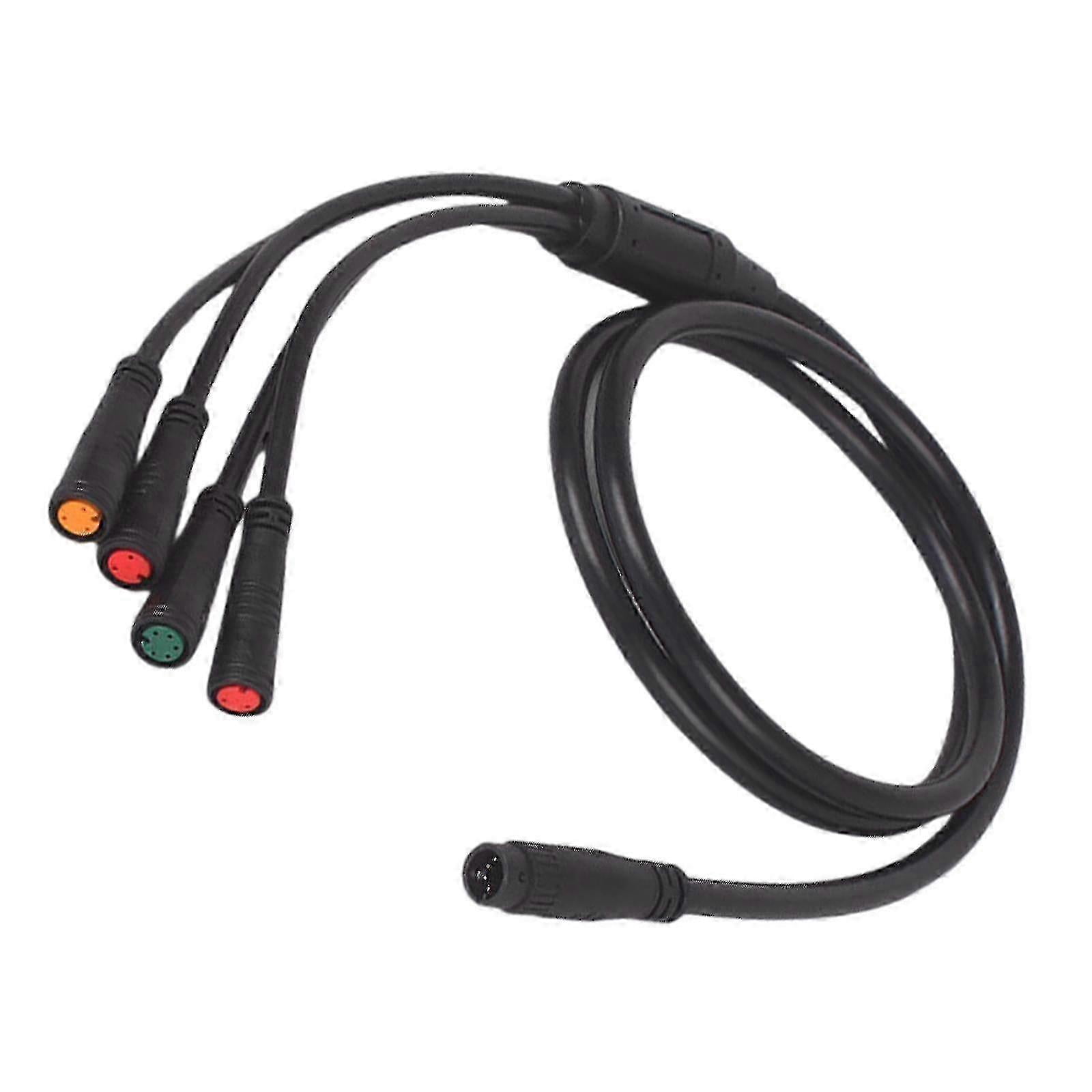 Electric Bike Julet Type Connector 1 To 4 Main Cable Waterproof Cable ...